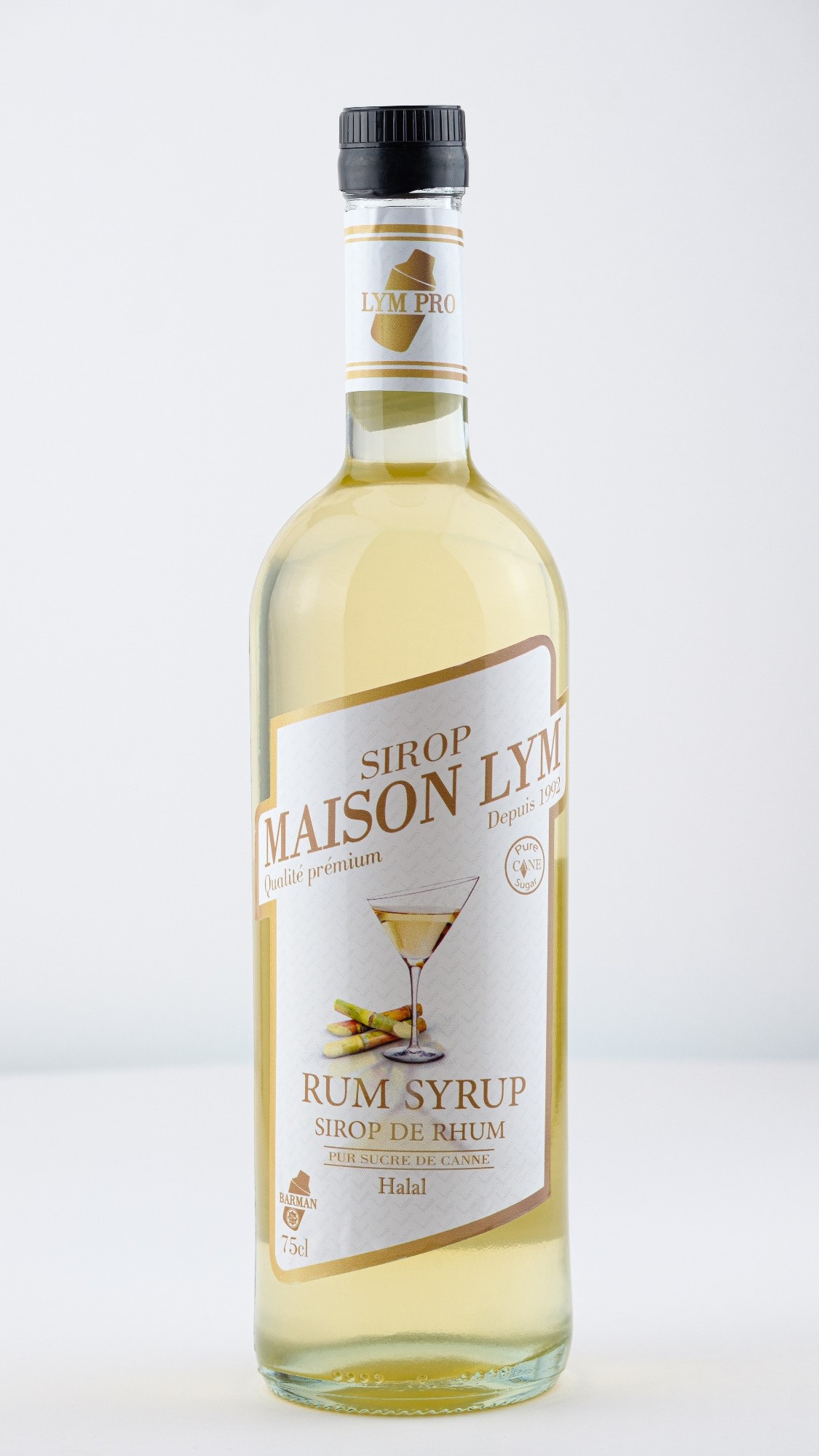 Sirop de rhum 75cl en verre\rum syrup – Maison Lym