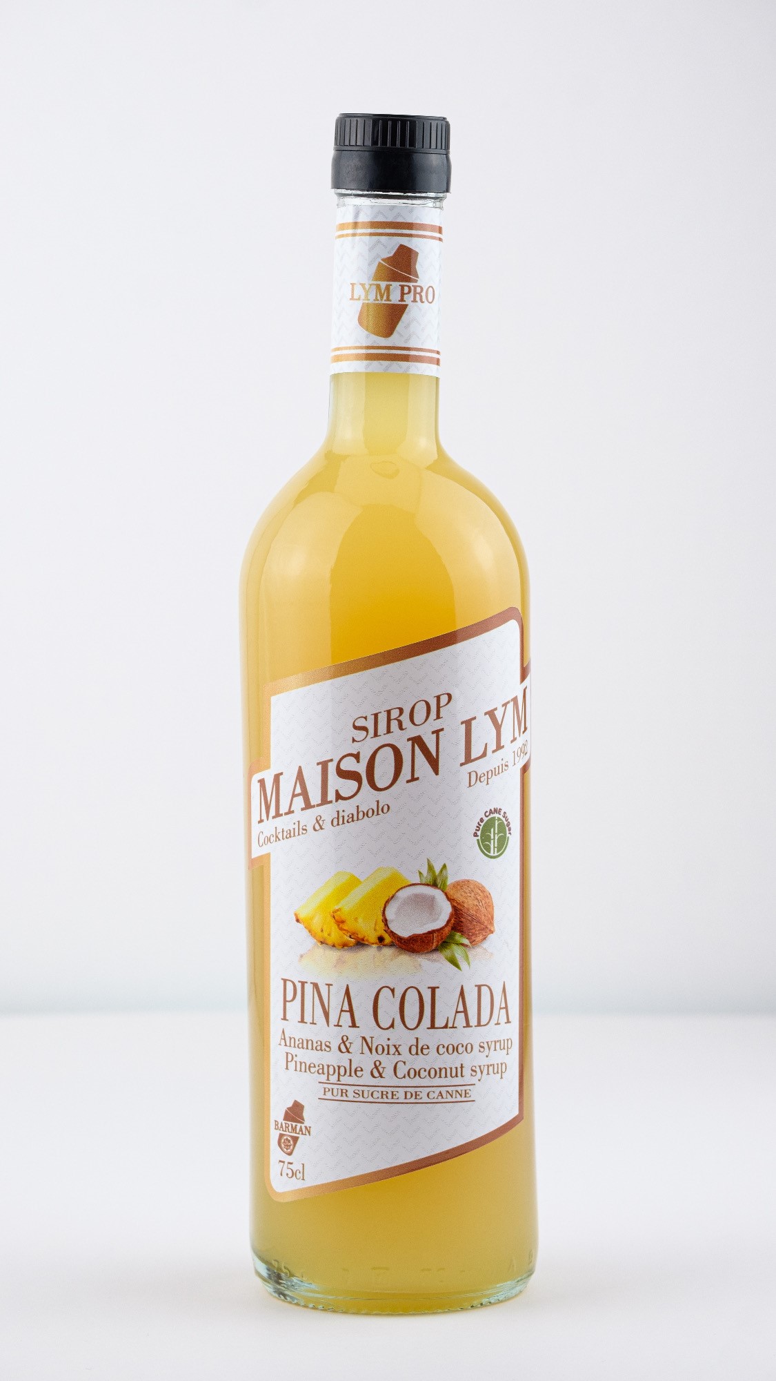 Sirop de pina colada 75cl en verre/pina colada syrup – Maison Lym